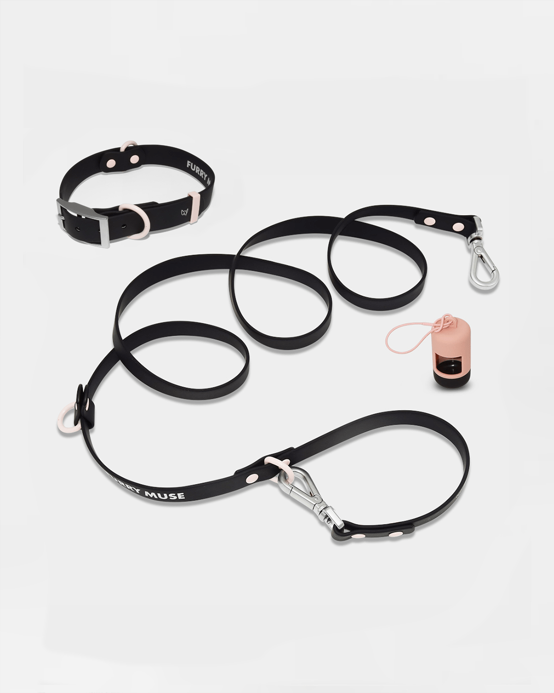 Wander! Collar, Leash, & Poop Pouch Kit Ballerina – FURRY MUSE