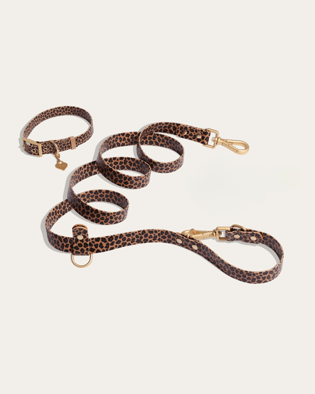 Leopard Print Dog Leash and Collar Kit - Waterproof & Durable – FURRY MUSE